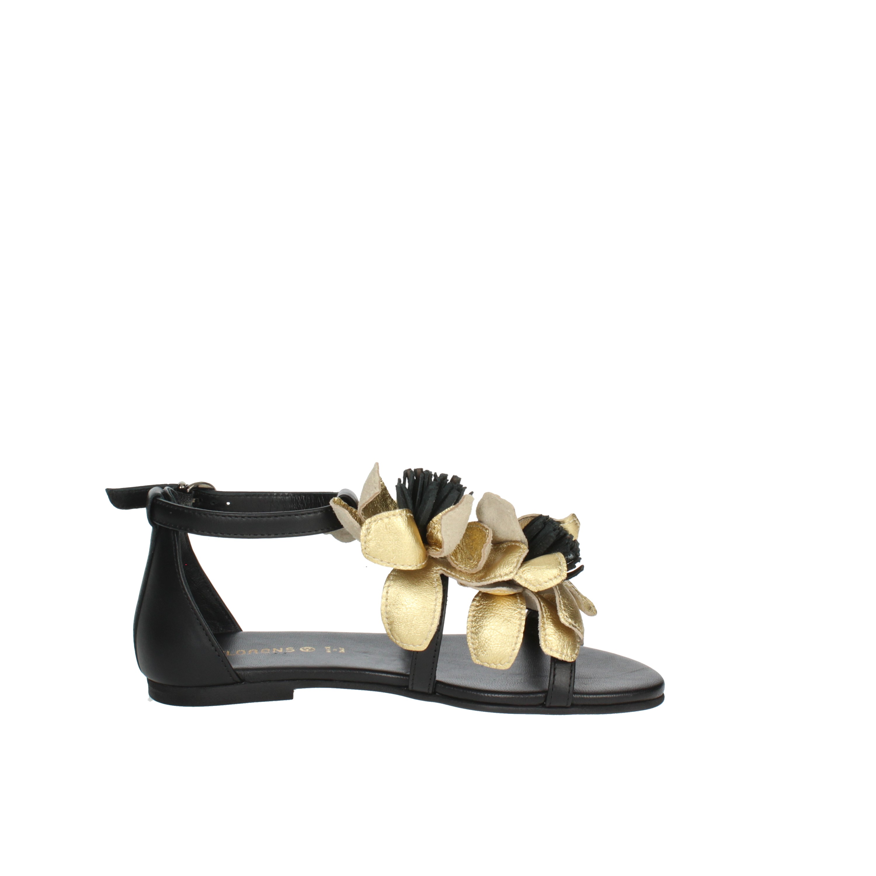 SANDALI BASSI F3424 NERO/ORO Nero - Shoes Point