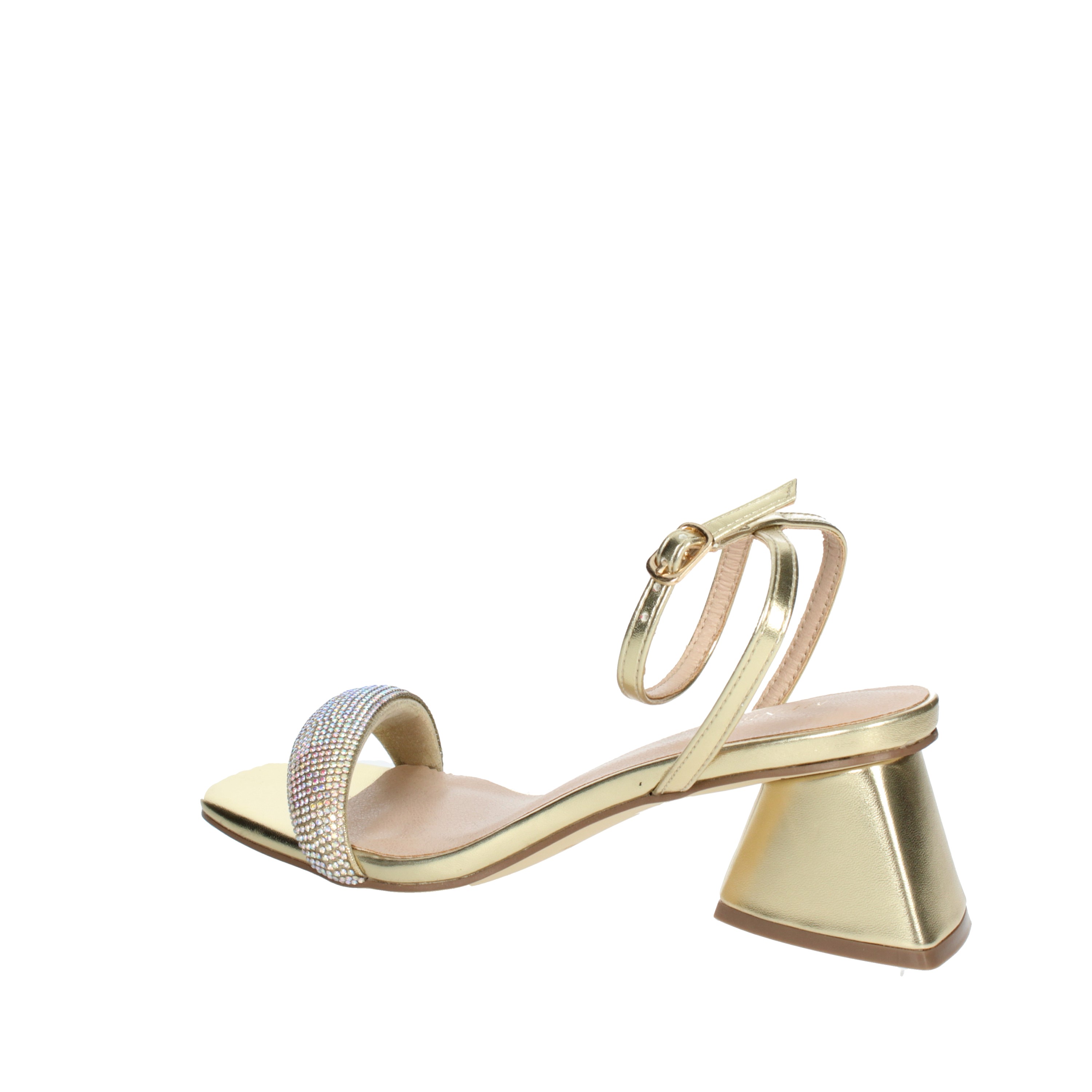 SANDALI CON TACCO 23802 ORO Oro - Shoes Point