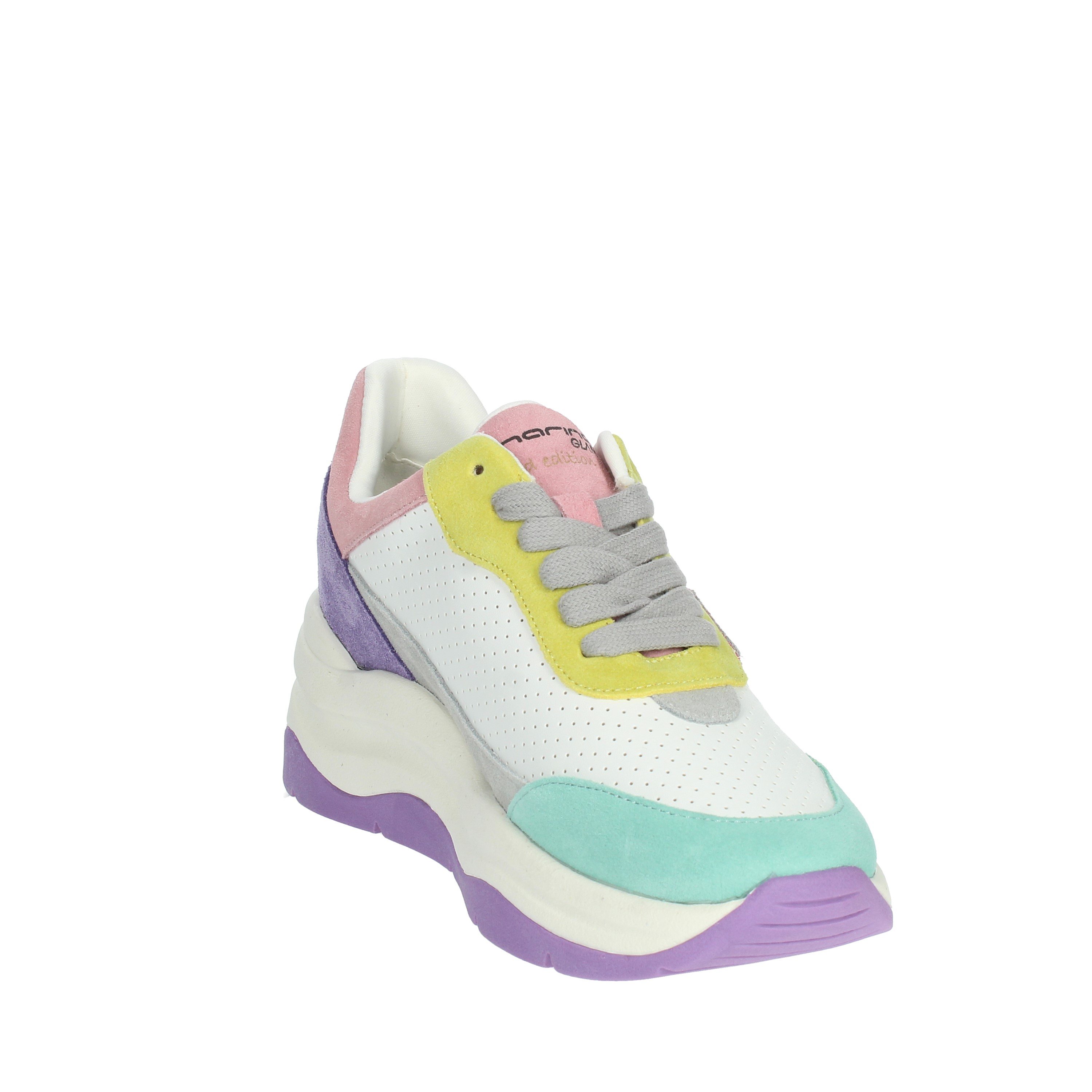 SNEAKERS BASSA MANILA BIANCO/CELESTE Bianco - Shoes Point