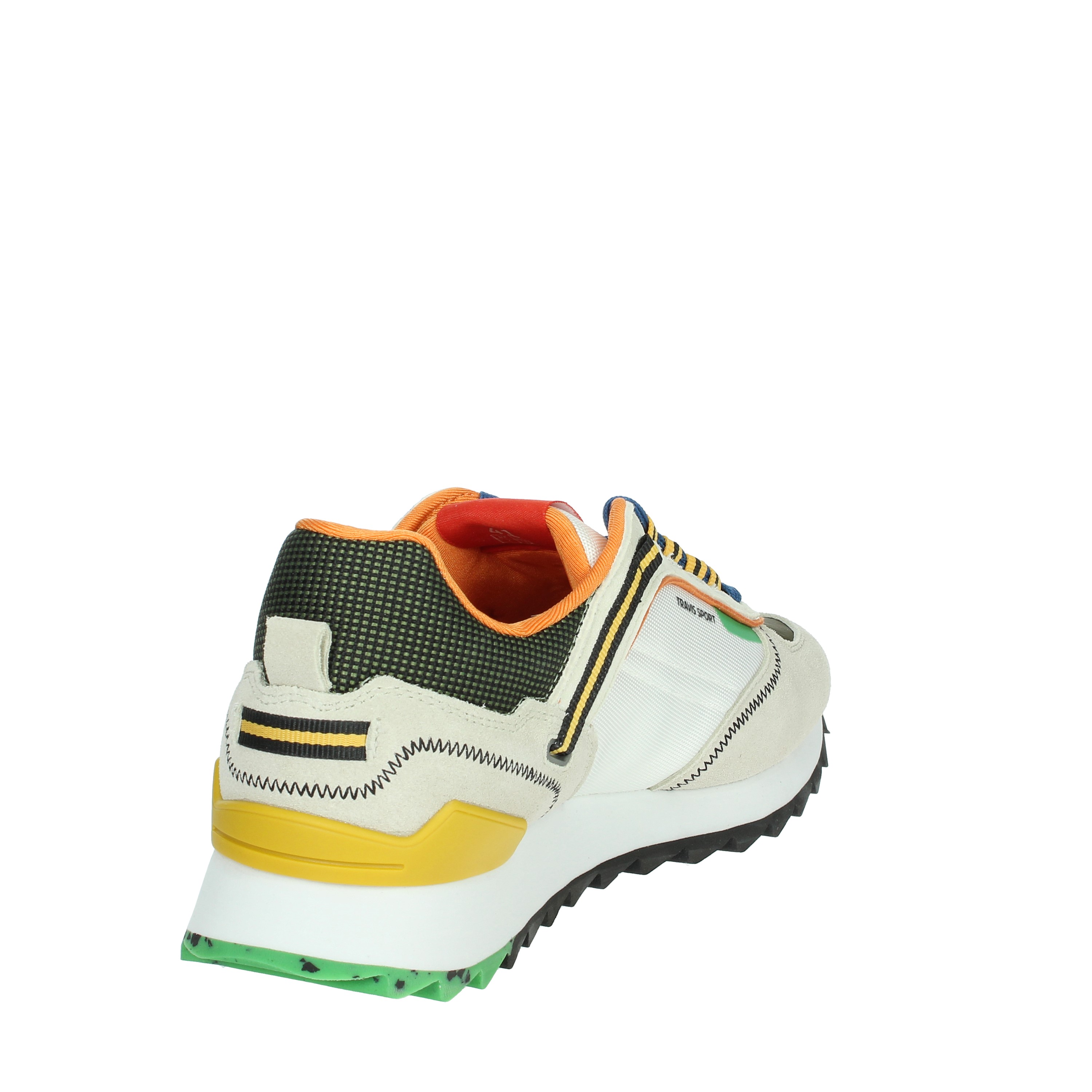 SNEAKERS BASSA TRAVIS SPORT BIANCO/VERDONE Bianco - Shoes Point
